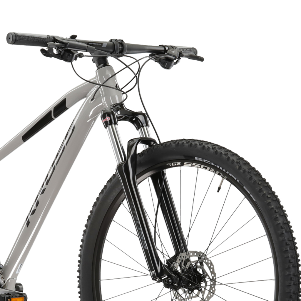 Rower górski MTB KROSS Level 3.0 Szary - wrosport.pl